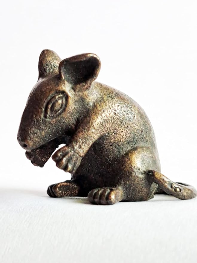 Brass Mouse Figurines, Size 3x2.5x2 cm, Decorative Items Statues for ...