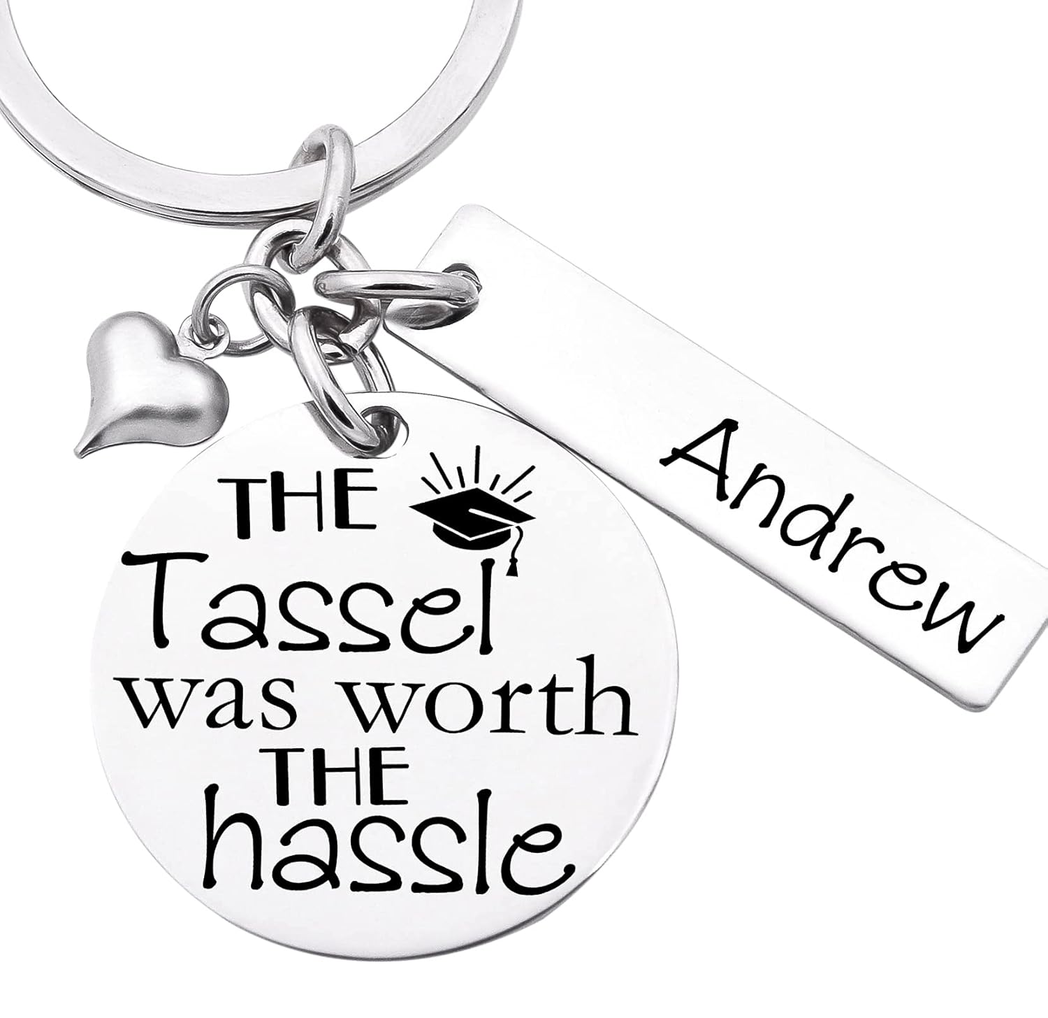 Amazon.com: graduation key chain, stainless steel key chain ...