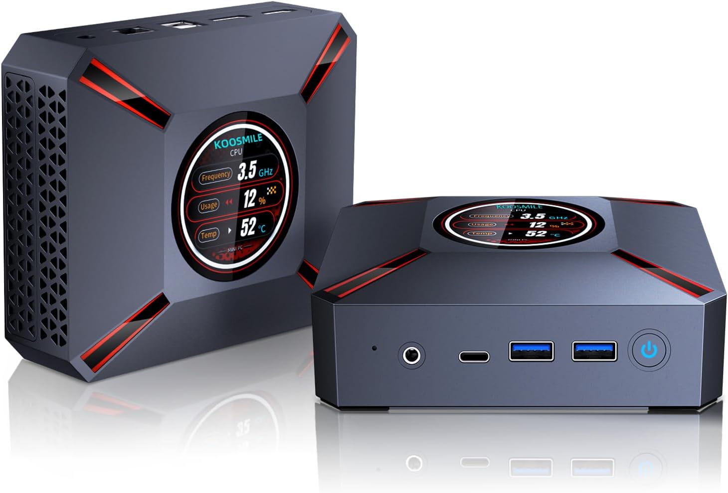 Amazon.com: KOOSMILE Mini PC Win 11 Pro, Mini Computers Core i9-12900HK ...