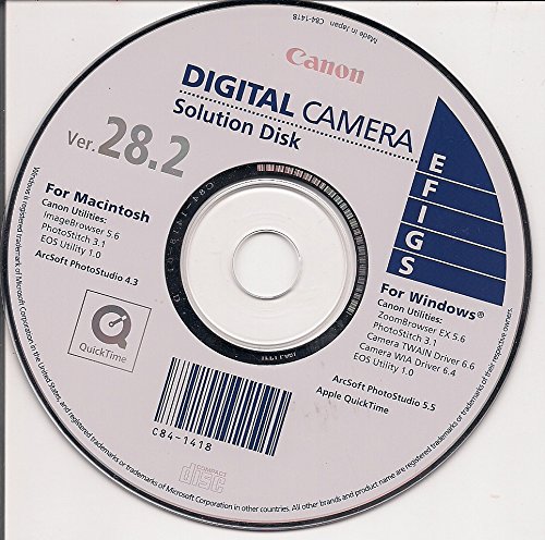 Canon Digital Camera Solution Disk Ver. 28.2: CaNon: Amazon.com: Books