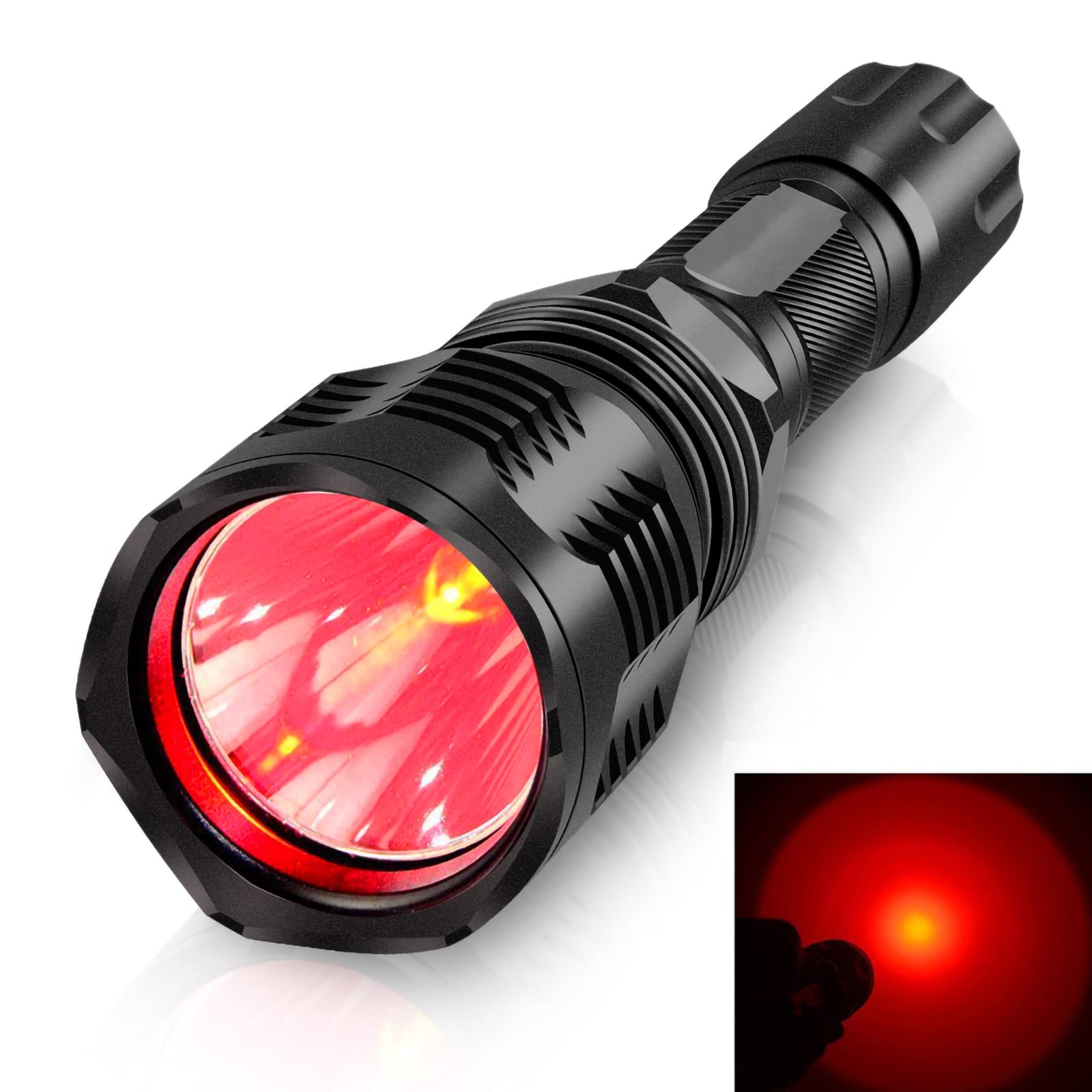 Snapklik.com : WINDFIRE WF-802 350 Lumens Tactical Red Flashlight 250 ...