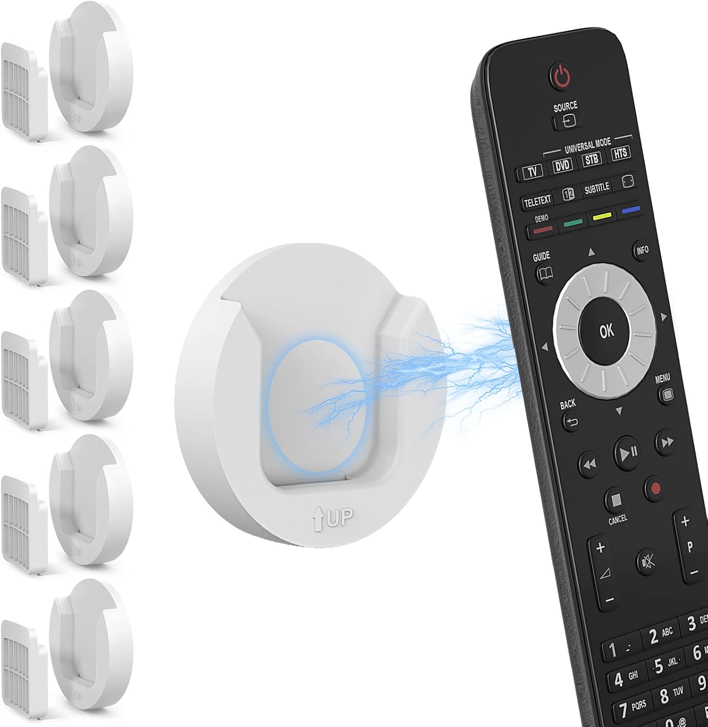 Amazon.com: YYILIS Magnetic Remote Control Holder Wall Mount, 5 Pack ...