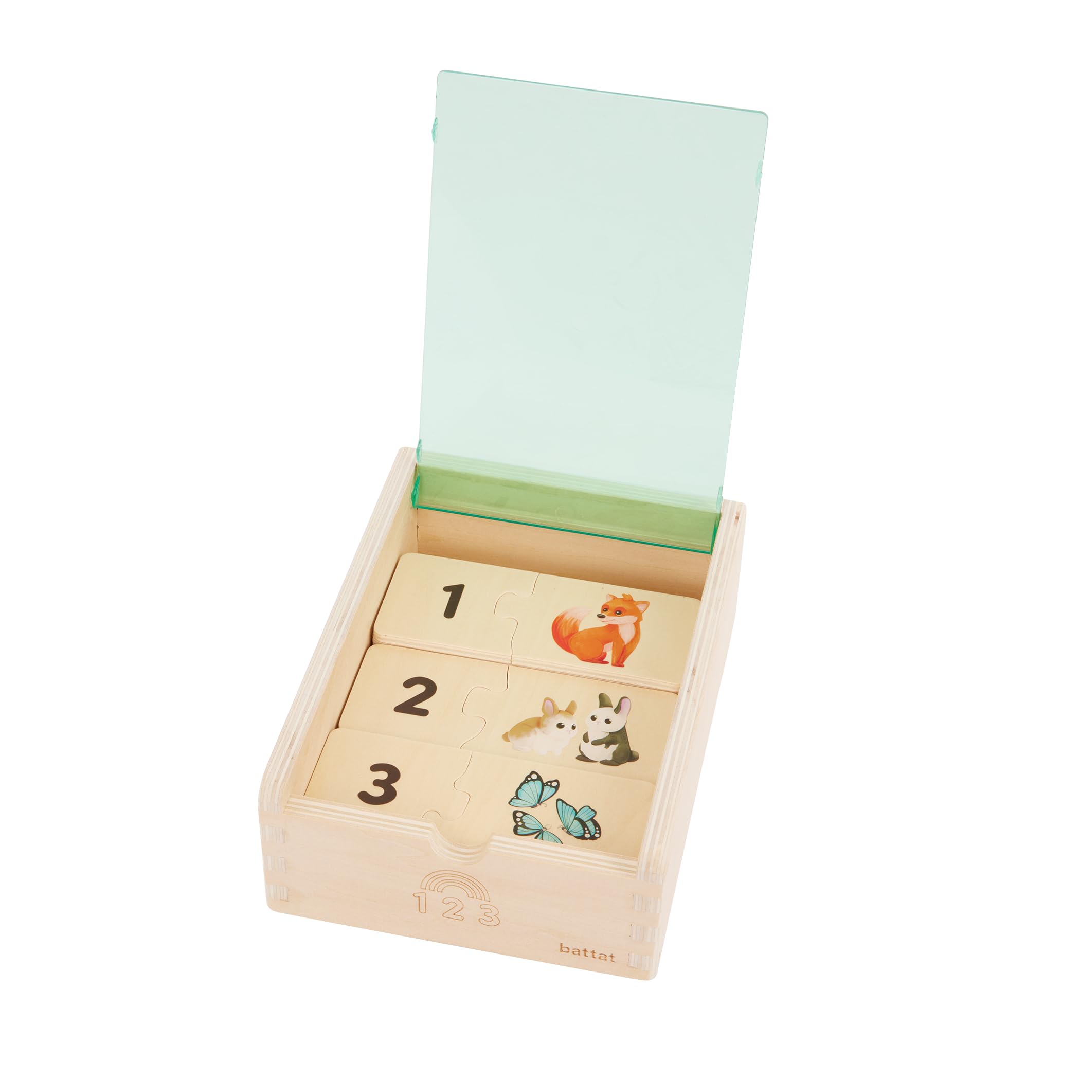 Snapklik.com : Battat One Match Puzzle Numbers Wooden Puzzle For ...