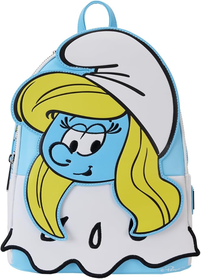 Amazon.com: Loungefly LAFIG Smurfs Smurfette Cosplay Mini Backpack ...