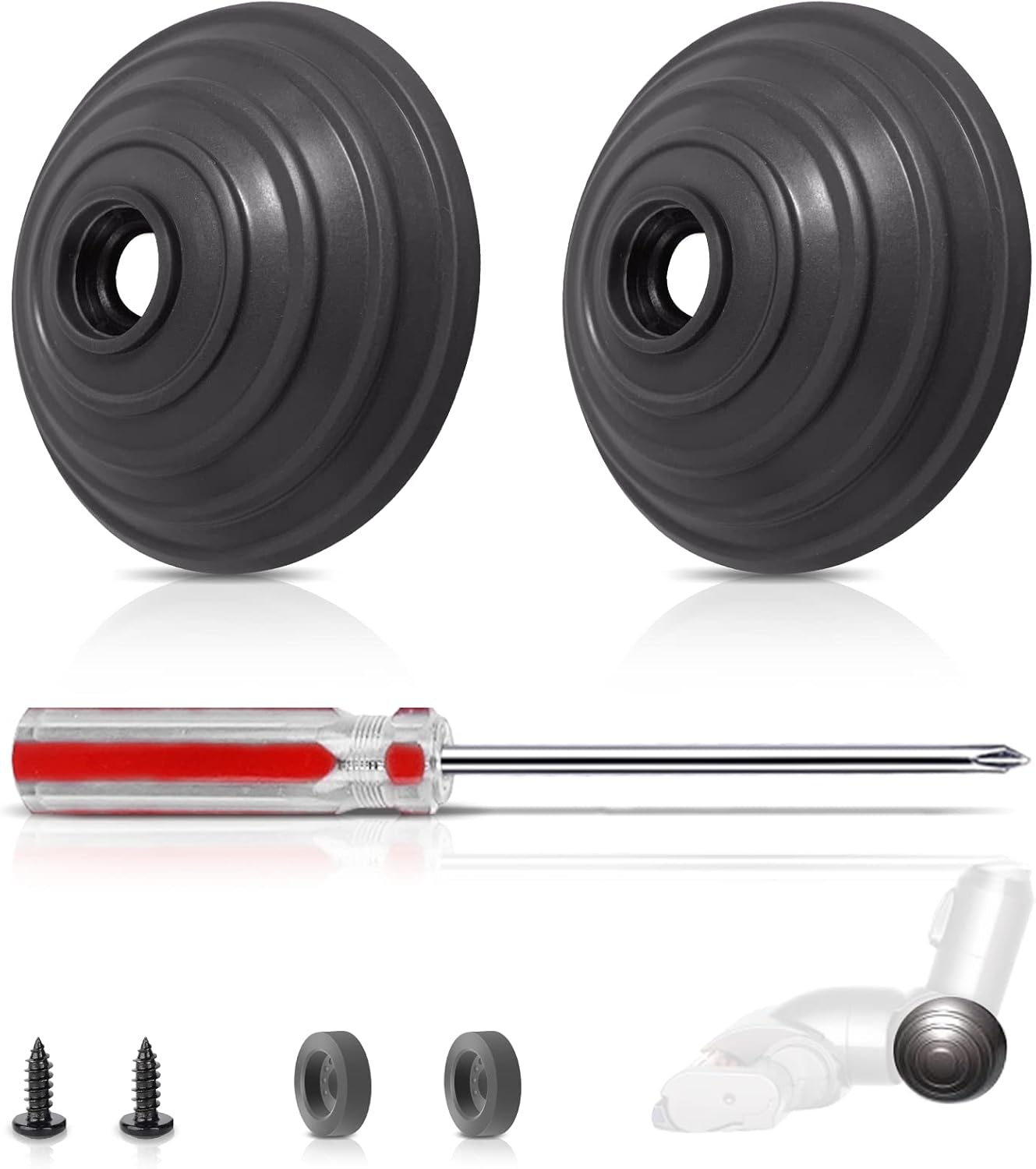 Upgraded Floor Nozzle Wheels V-Ball Wheels for Dyson V6 V7 V8 V10 V11 ...