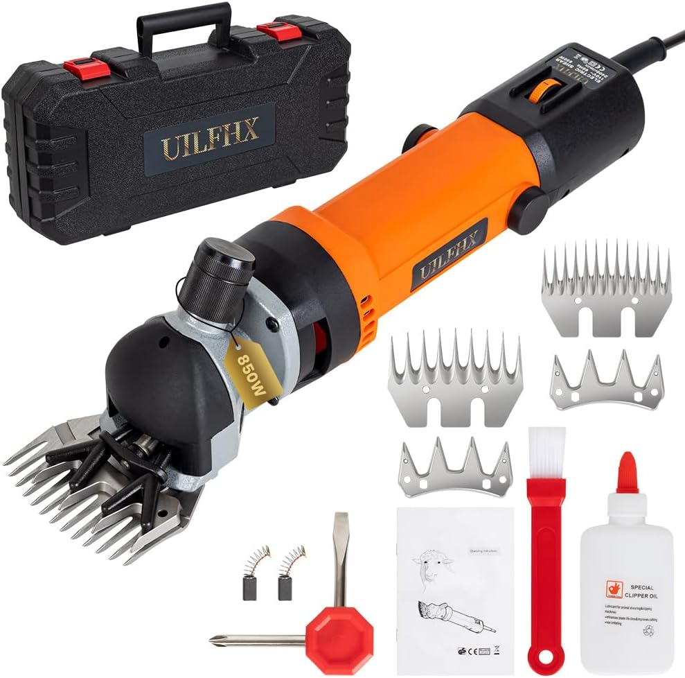 Amazon.com: UILFHX Sheep Shears Electric 850W Professional Heavy Duty ...