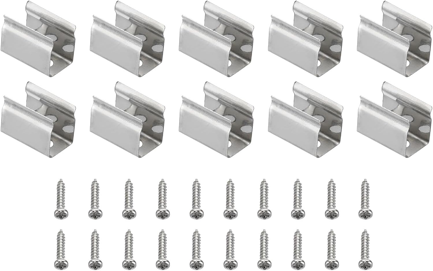 PATIKIL LED Strip Light Clips, 100 Pack Mounting Bracket Fixing Clips ...