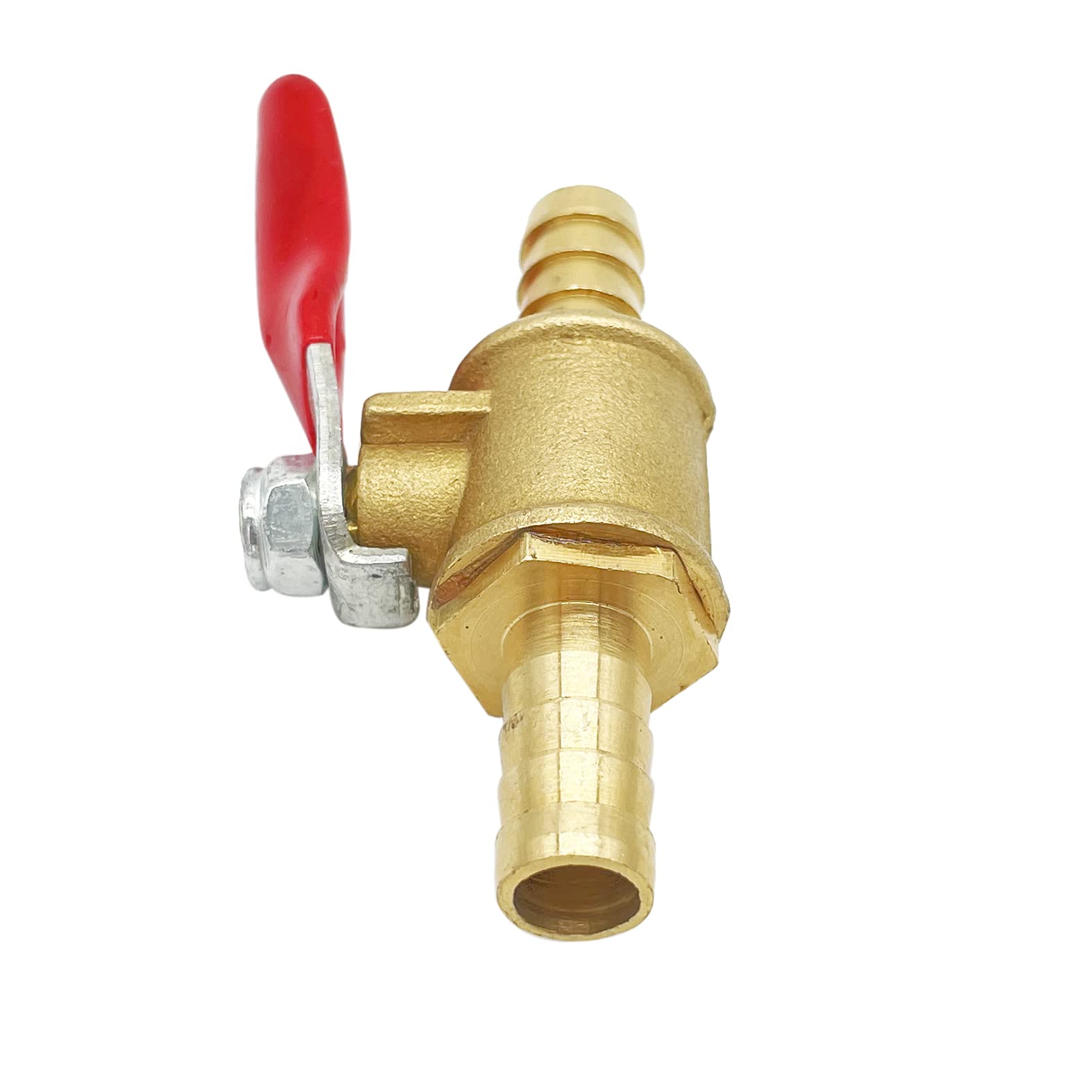 Snapklik.com : Metaland Brass 3/8" Barb Valve 2 Way Shut-Off Valve For ...