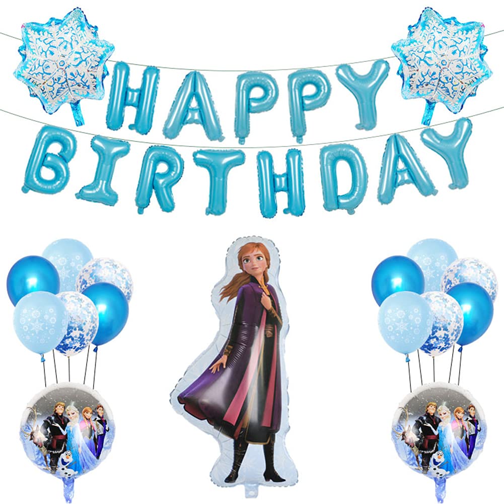 Buy Frozen Party Balloon Decorations, 23PCS Frozen Theme Party ...