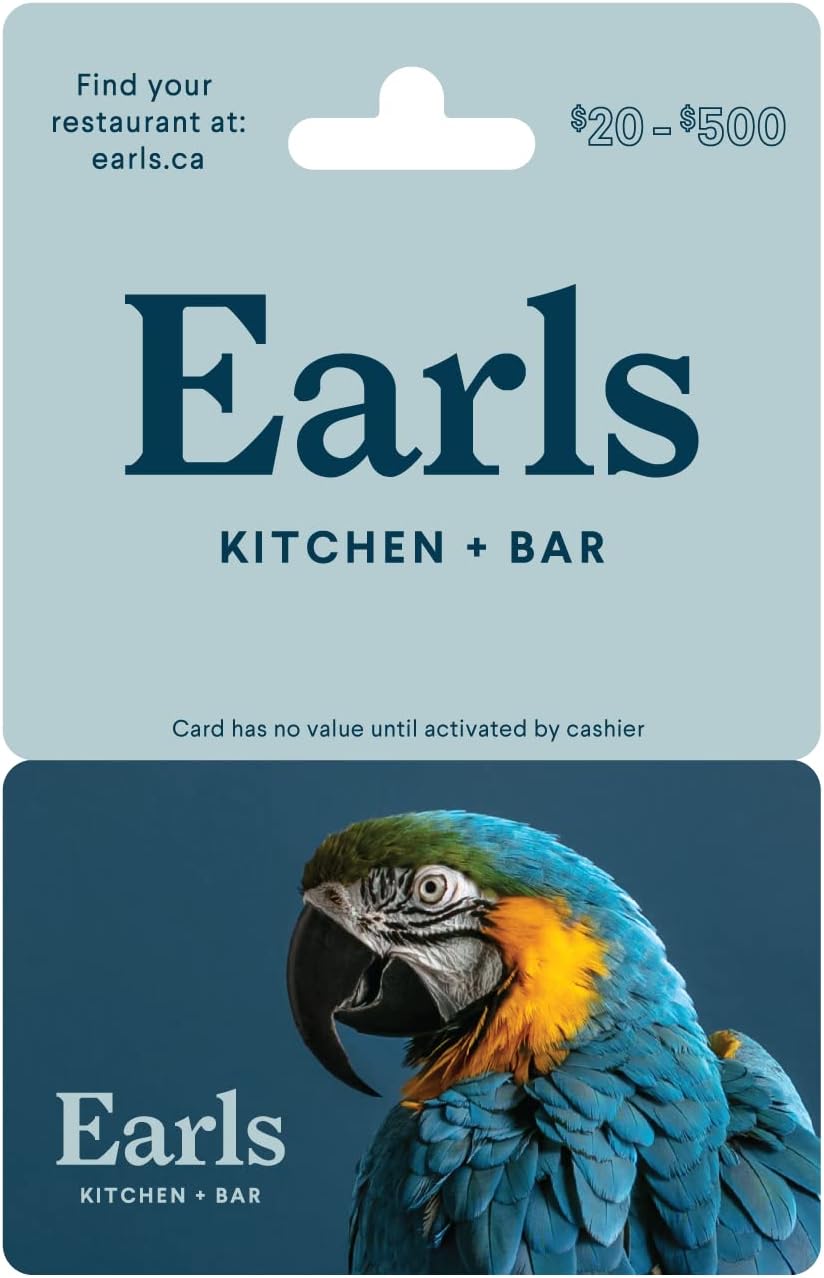 Earls Restaurants Gift Card $100 : Amazon.ca: Gift Cards