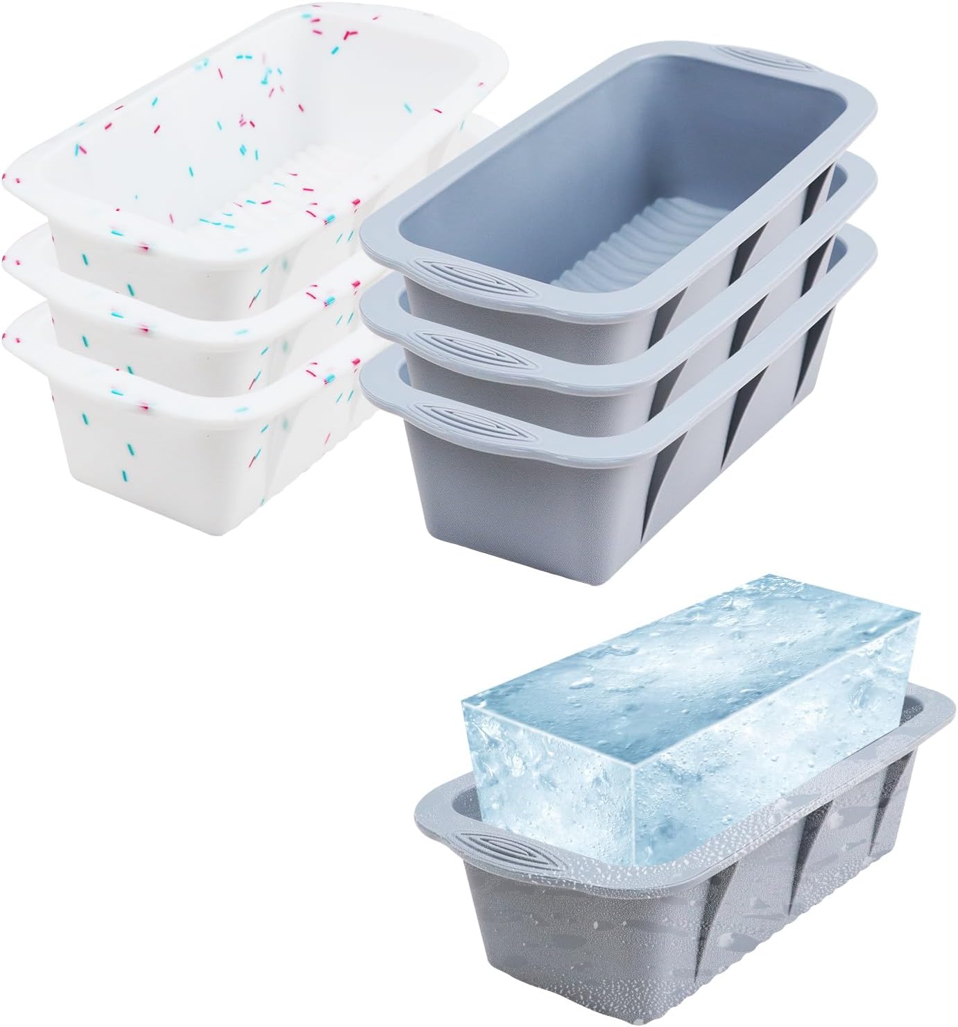 Amazon.com: Extra Large Ice Block Mold, 8lb Ice Brick Mold with Lid ...