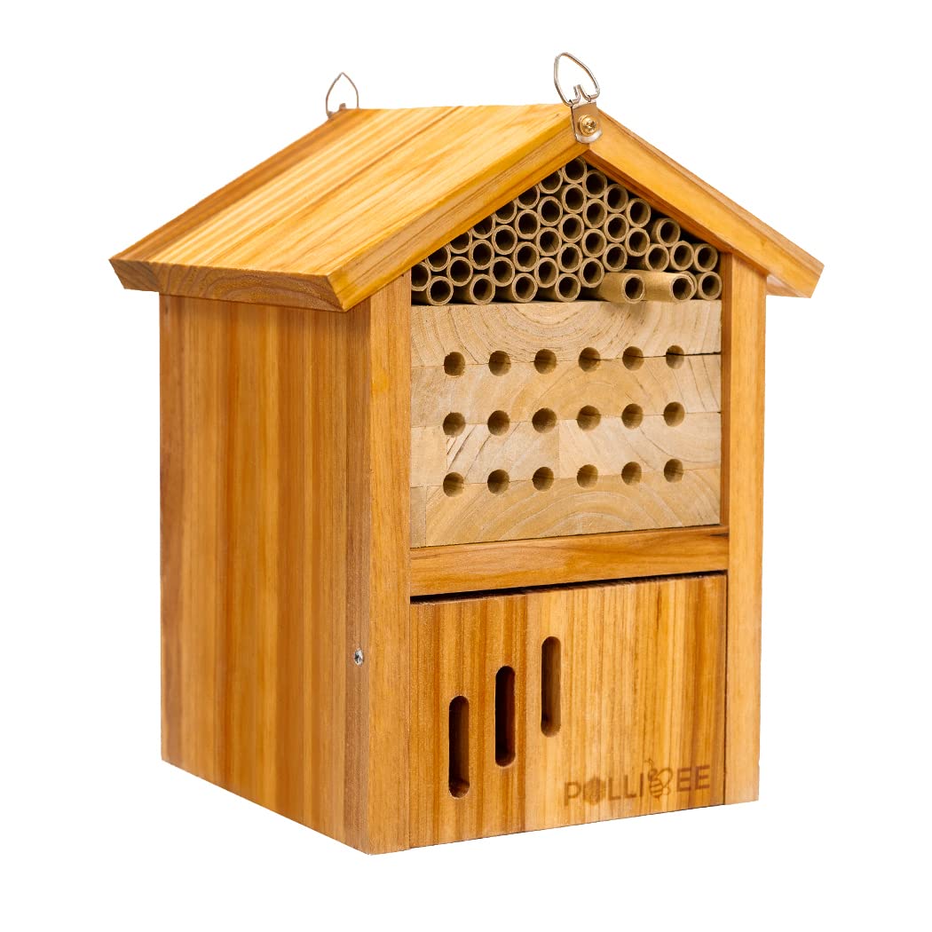 Snapklik.com : Mason Bee House, Wax Coated Carpenter Bee House For ...