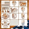 Amazon.com : 12pcs American Flag Stencil Star Stencils for Painting ...