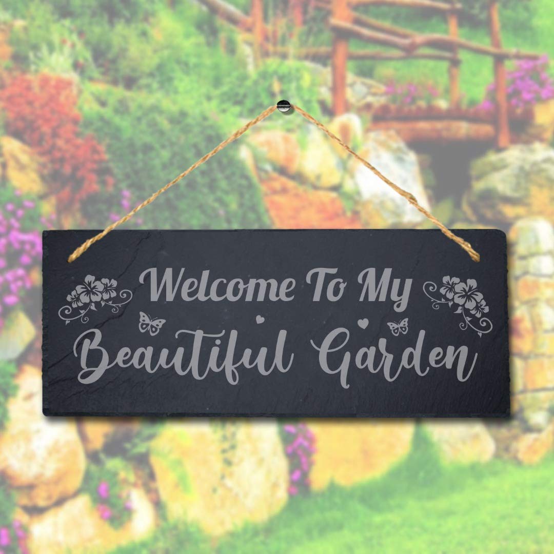 Beautiful Garden Welcome Signs Flower Welcome Sign For Front Door