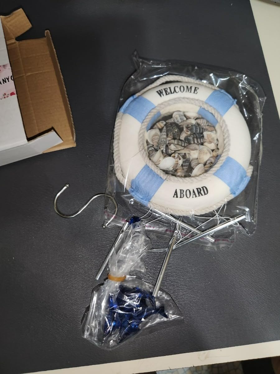 Amazon.com : Mini Handmade Mediterranean Style Wind Chime-Natural Conch ...