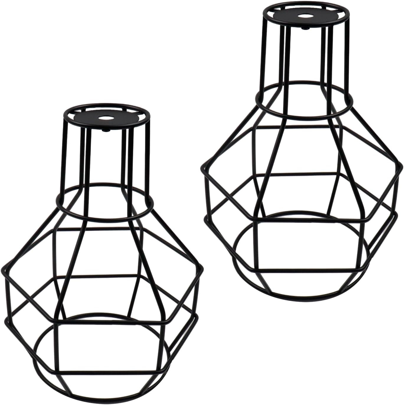 Risbay Metal Bulb Guard Cage,2Pcs Vintage Rustic Bulb Covers,Light ...