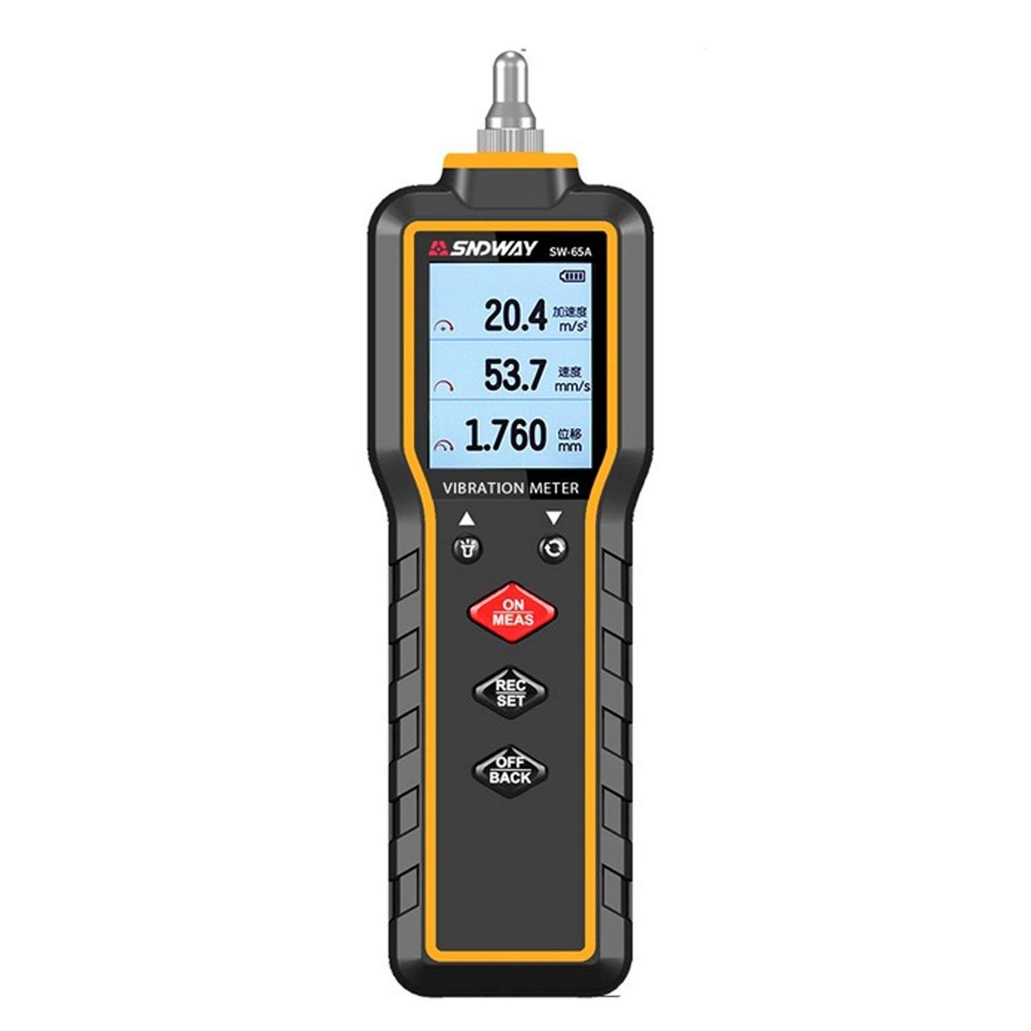 Digital Sw65a Digital Vibration Meter Vibration Analyzer Lcd Vibrometer ...