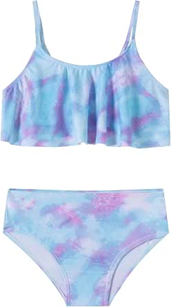 Amazon.com: LIZENS Cute Bikini Swimwear Spaghetti Strap Tie Dye 2 Piece ...