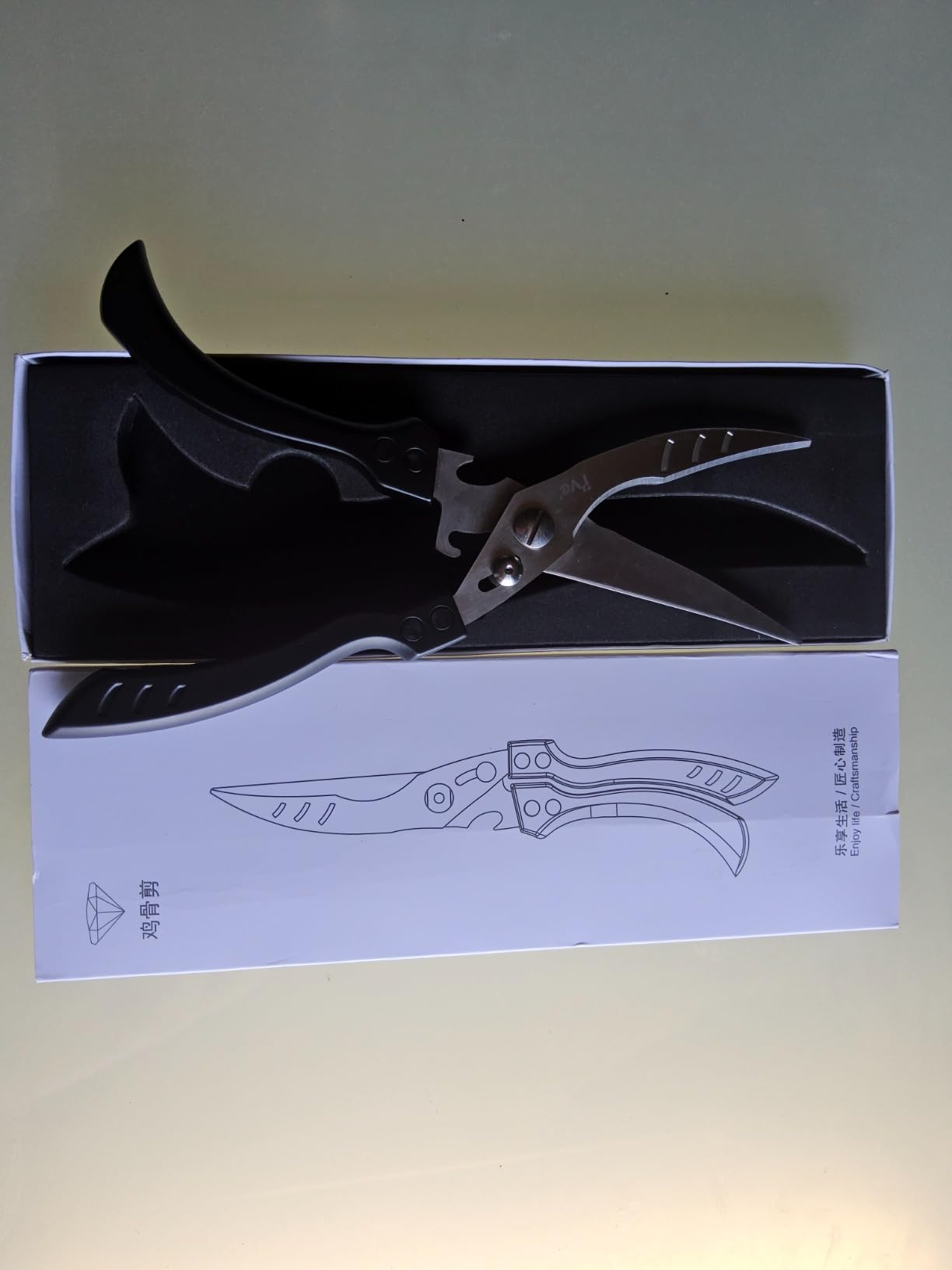 Frafuo Heavy Duty Kitchen Chicken Shears With Anti-Slip Handle & Safety ...