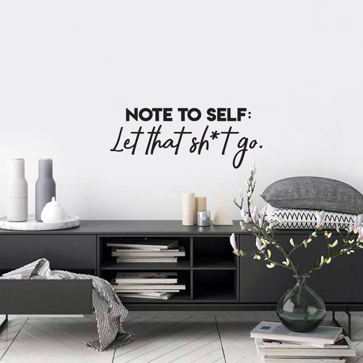 Amazon.com: Vinyl Wall Art Decal - Note to Self Let That Sht Go - 10" x ...
