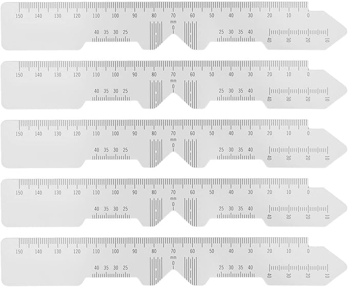 Amazon.com: 5pcs Ophthalmic PD Ruler Pupil Distance Measuring Ruler ...