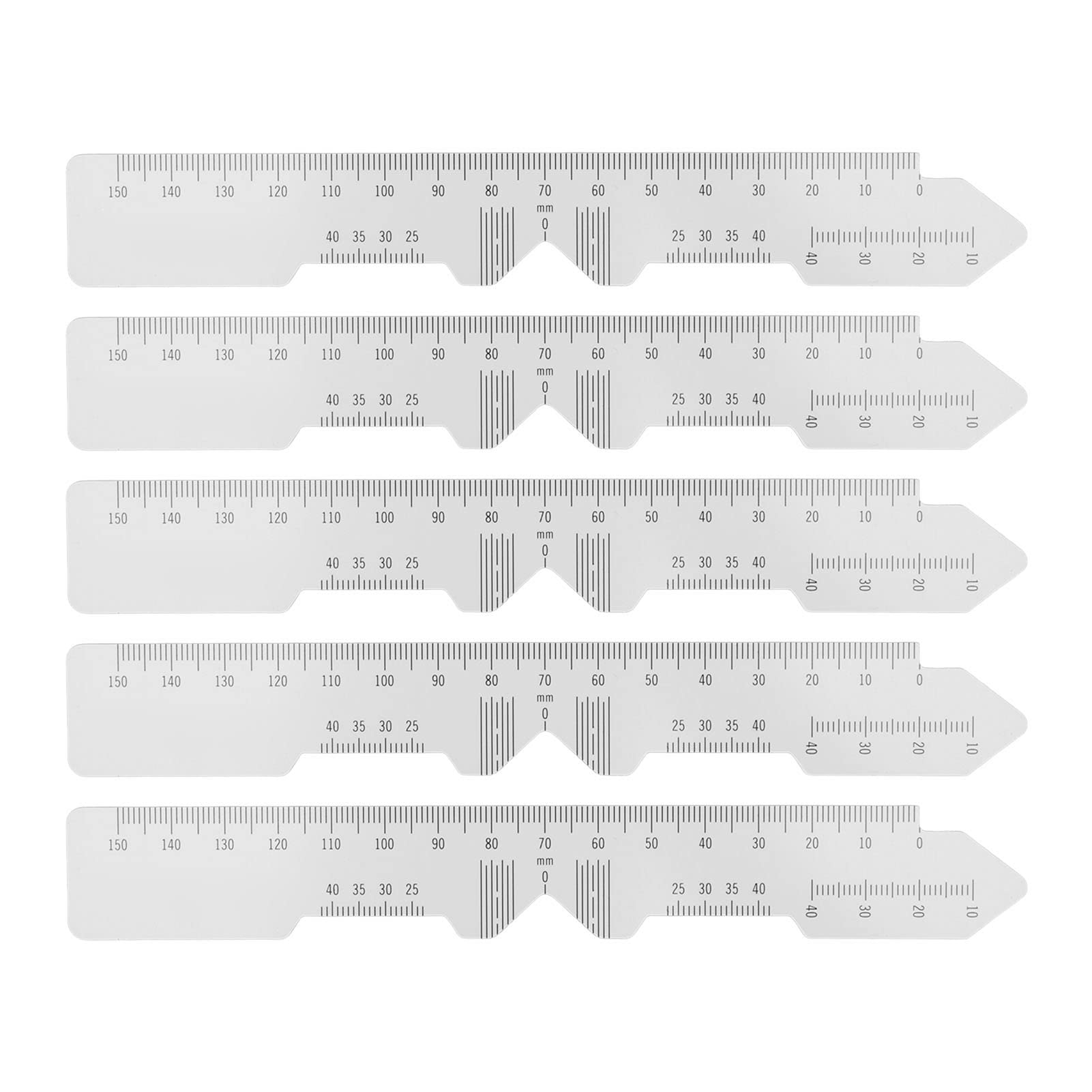 Pupil Distance Meter, 5pcs PD Ruler Clear Data Marking Smoothing Edges ...