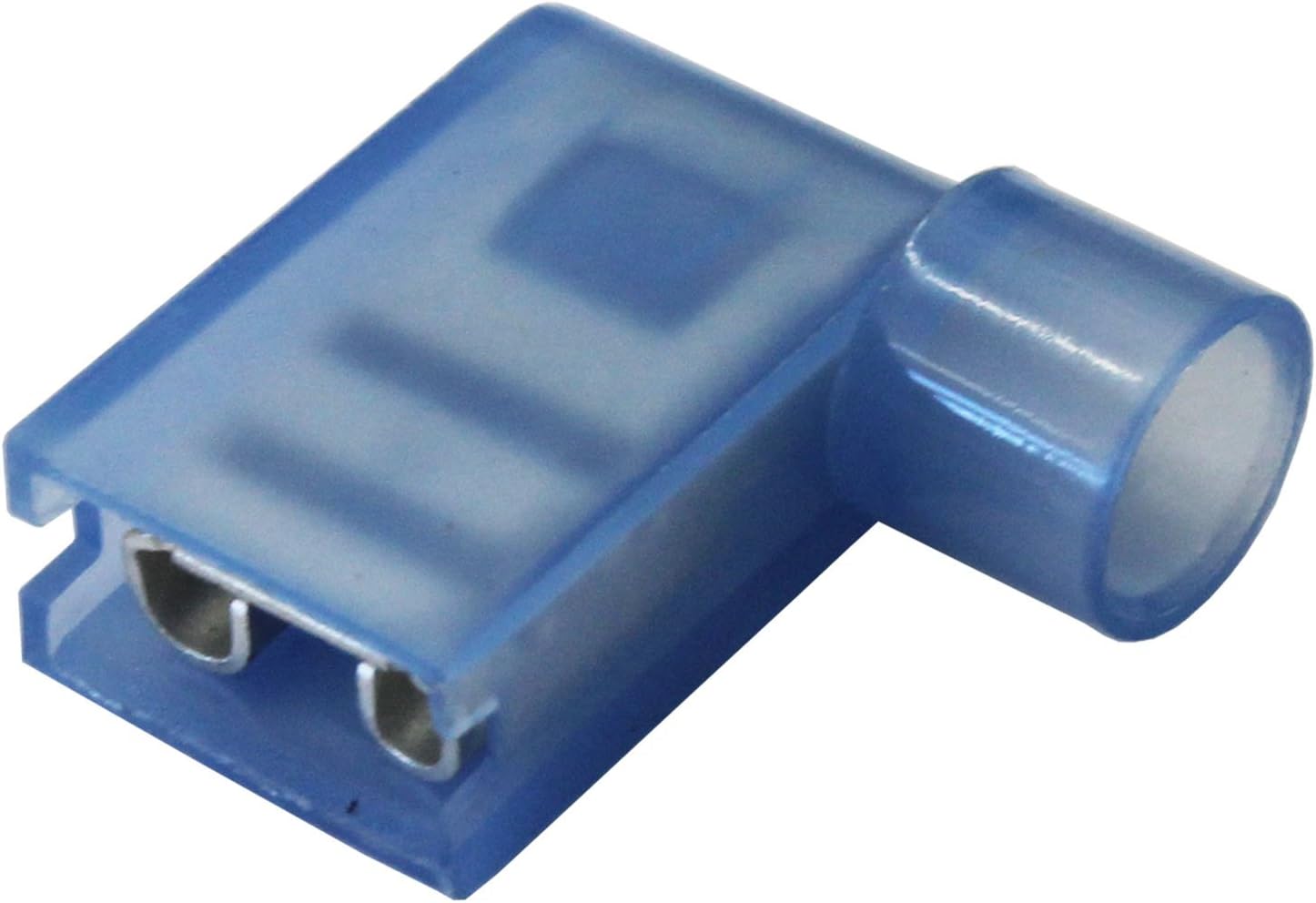 50 x Blue 6.3mm Flag Terminal Insulated Spade Crimp Connector : Amazon ...