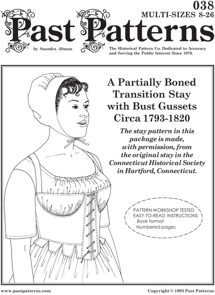 Amazon.com: Federalist Era Partially Boned Transition Stay Sewing ...