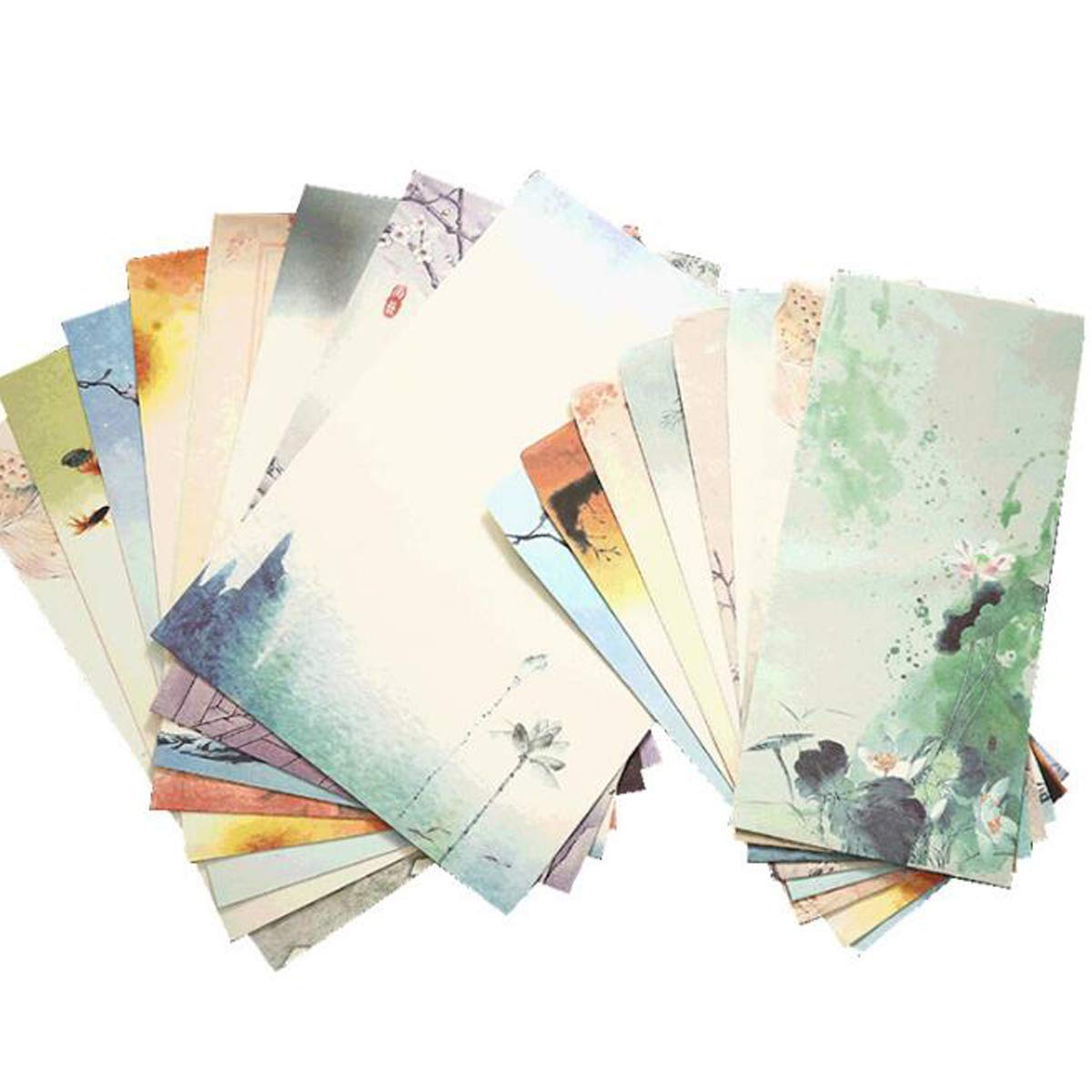 Amazon.com : Halloluck 48 Pcs Letter Writing Stationery Paper Letter ...