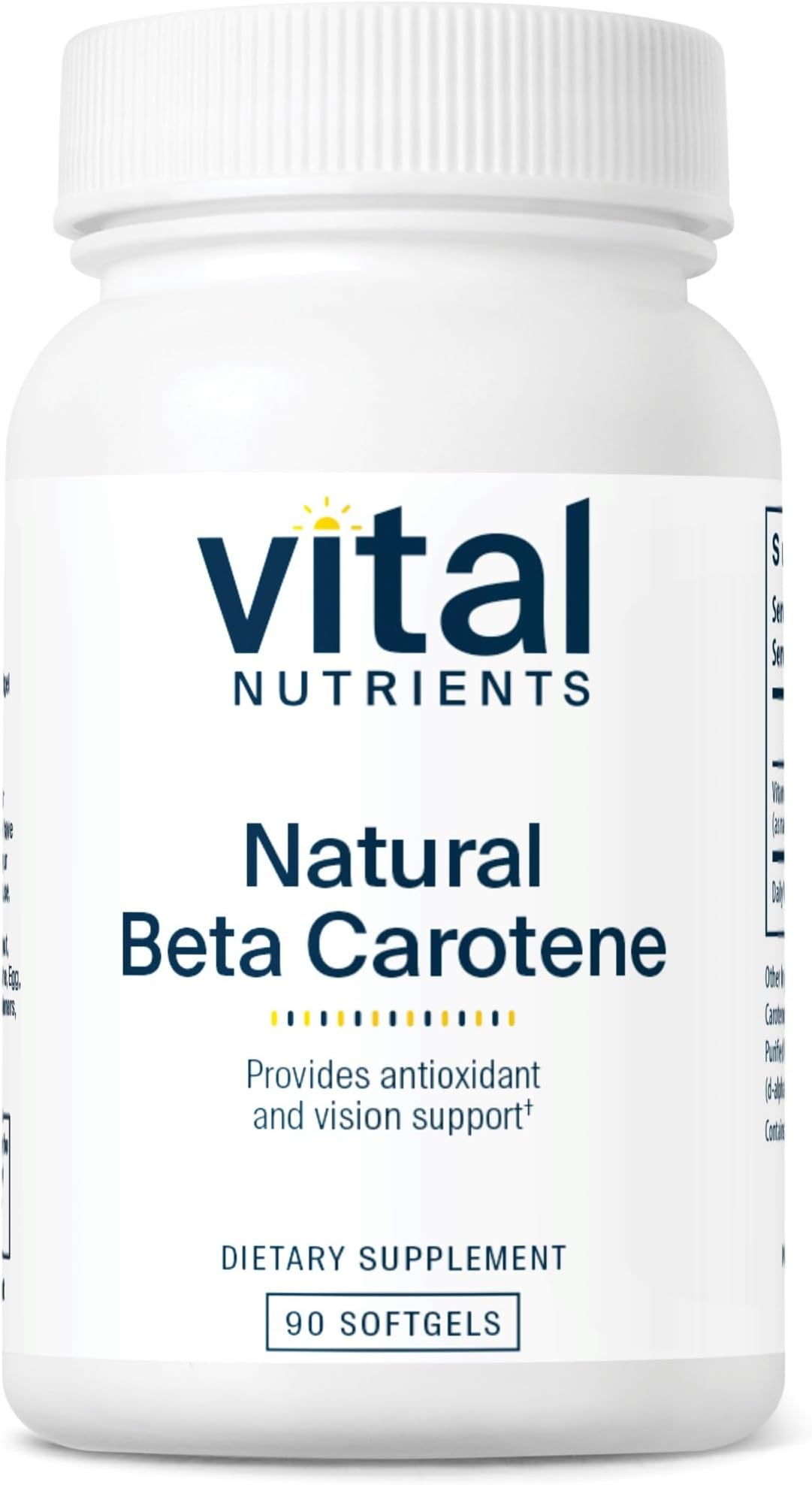 Amazon.com: Vital Nutrients Natural Beta Carotene 25,000IU | Precursor ...