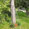 Amazon.com : HOMIMP Leaf Rake for Gardening, 11 Tines Lightweight ...