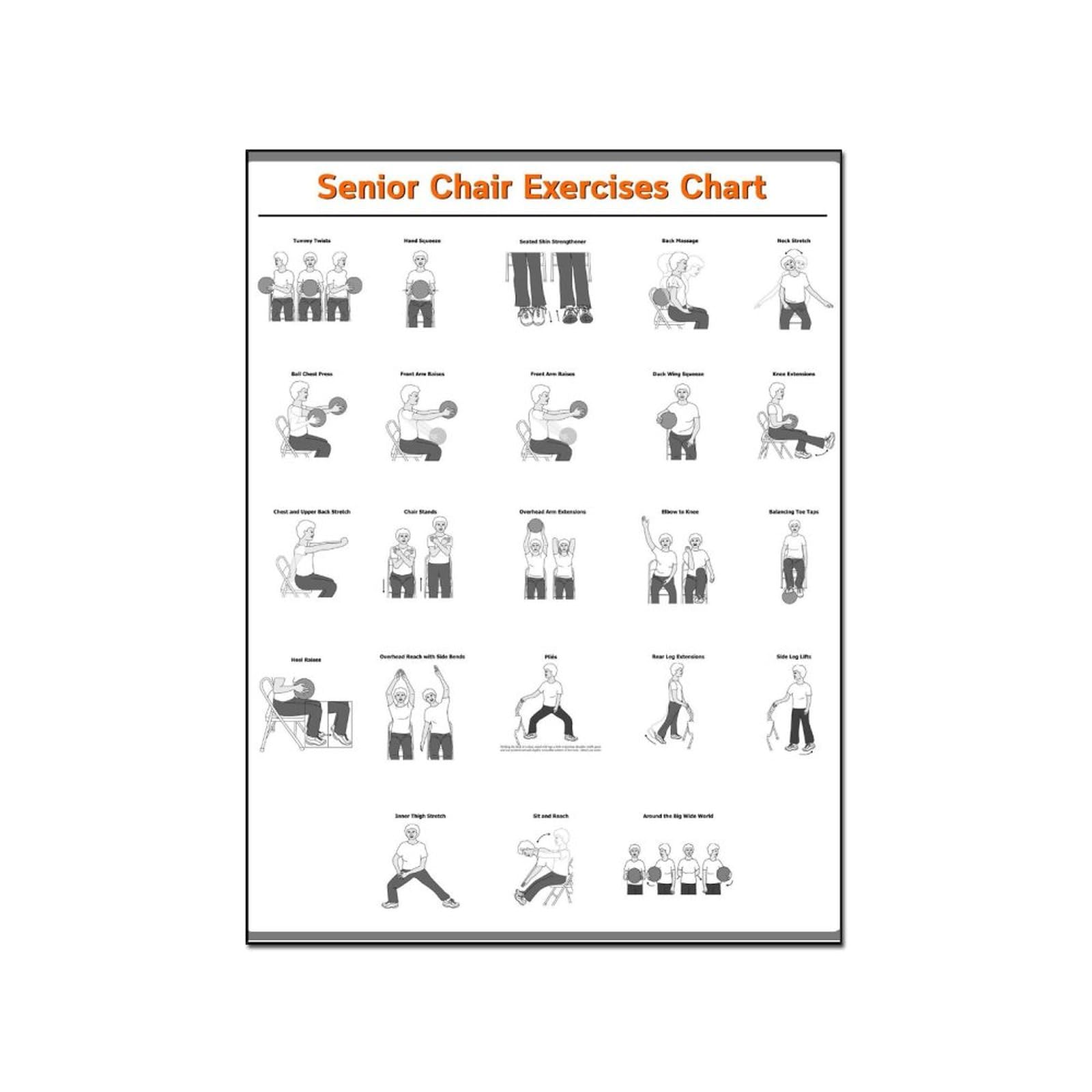 Amazon.com: Posters Chair Training Exercise Poster Fitness Bodybuilding ...