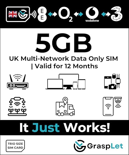 UK Multi-Network Data SIM Card | Automatically Selects the Strongest ...