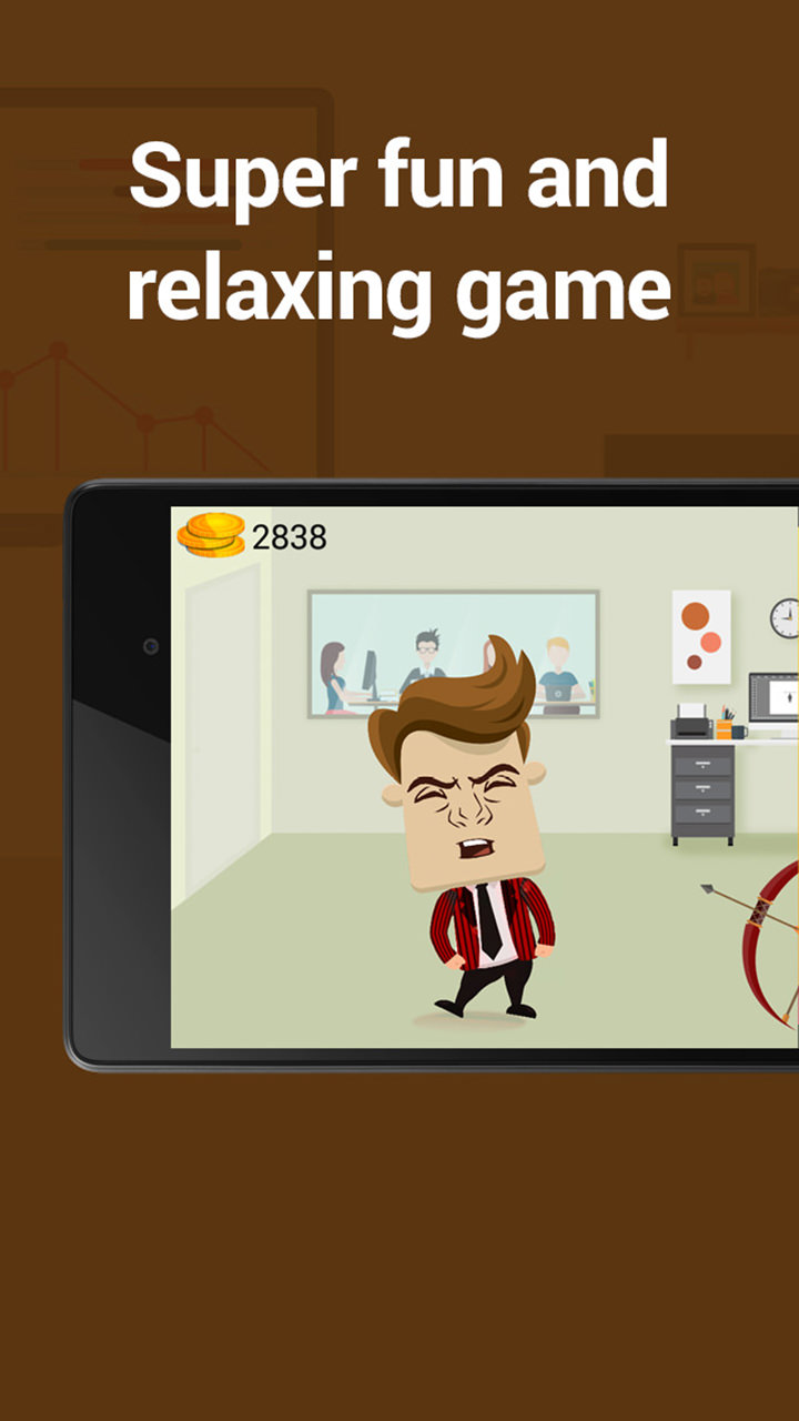 Hit the boss, Virtual game to beat the superior, smash him and be ...