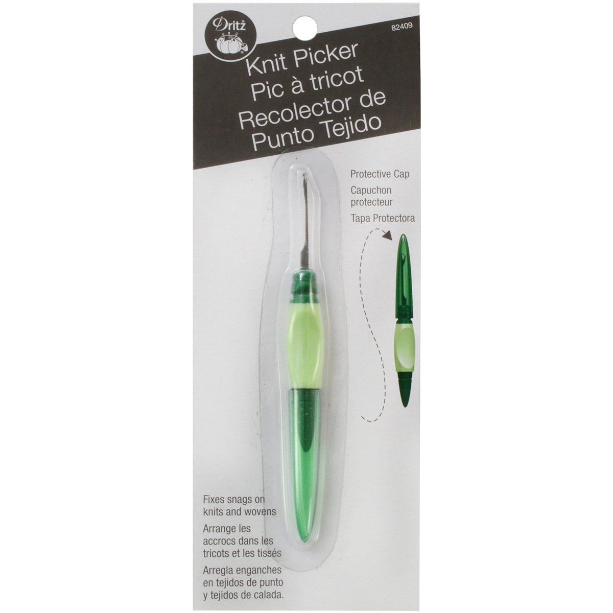 Amazon.com: Dritz Clothing Care 82409 Ergonomic Knit Picker, Green