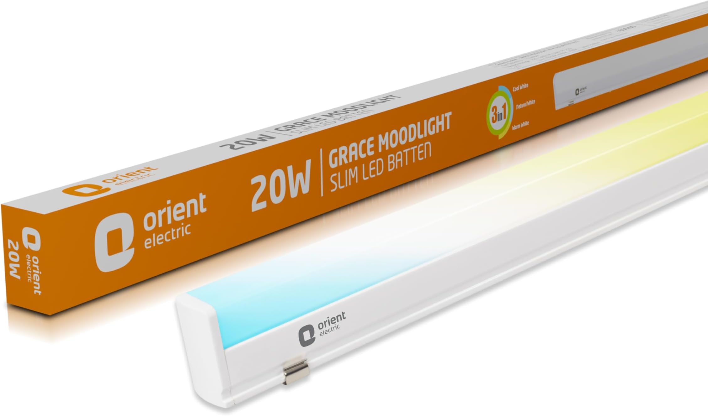 Halonix 20-watt LED Batten/Tubelight | Streak square 4-ft LED Batten ...