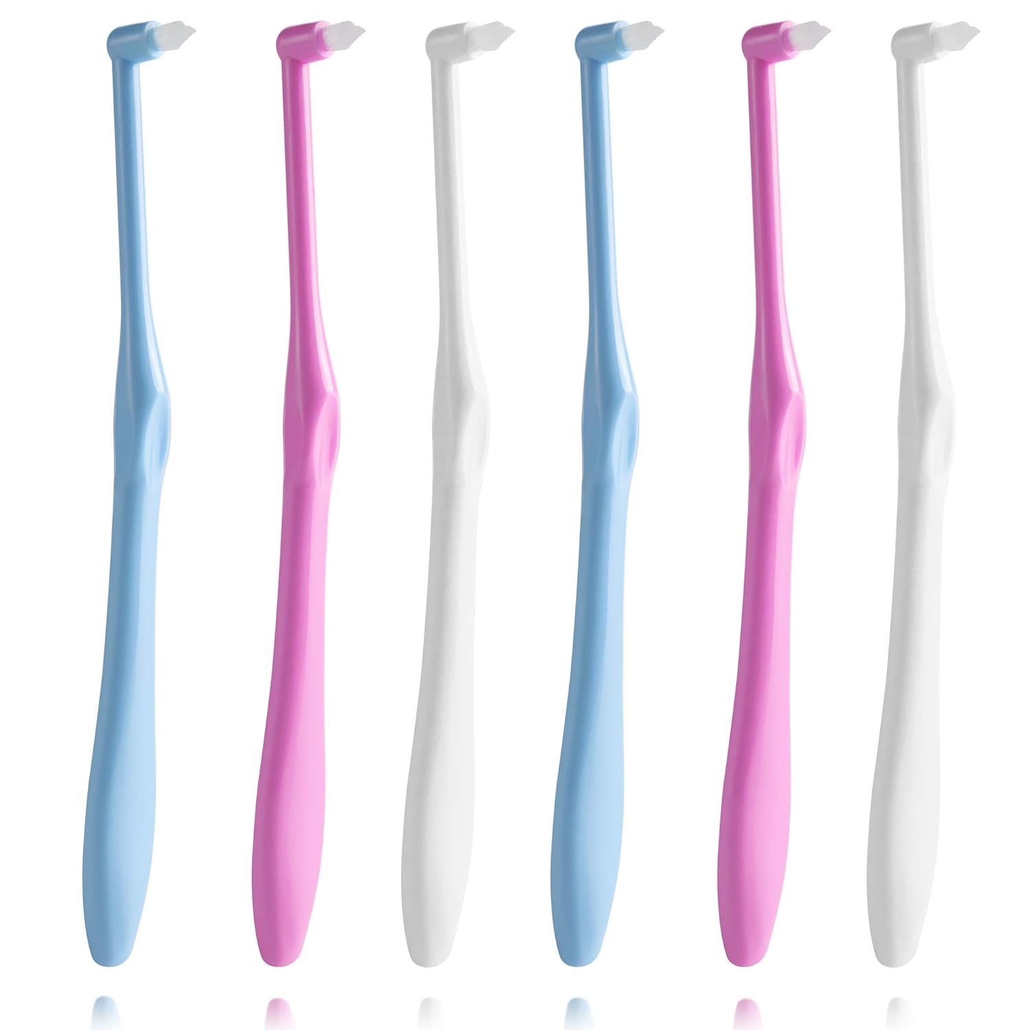 Amazon.com: 6 Pcs Tufted Toothbrush Interspace Brush End-tuft Tapered ...