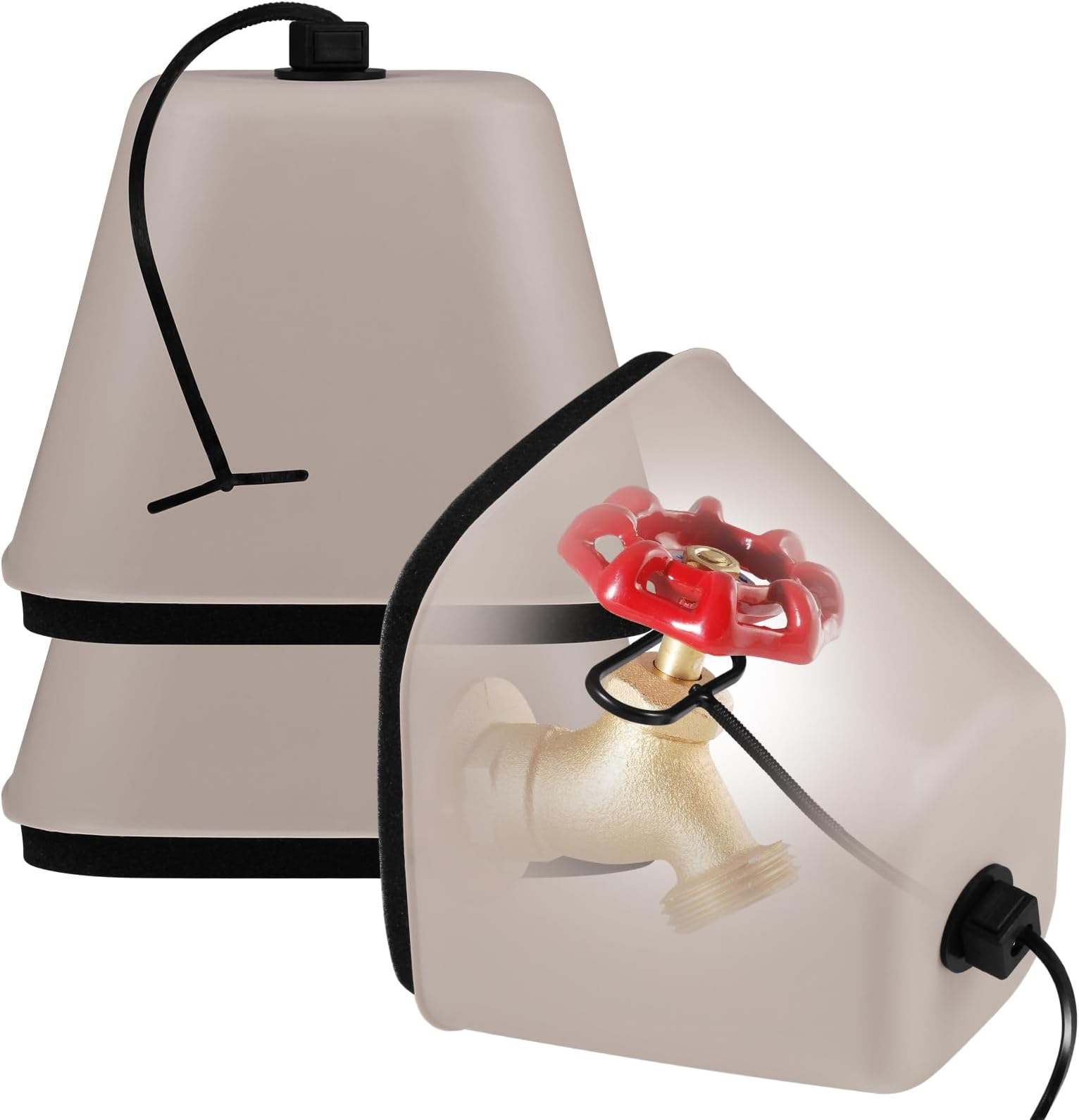 Amazon.com: Outdoor Faucet Covers for Winter 2 Pack - Spigot Covers ...