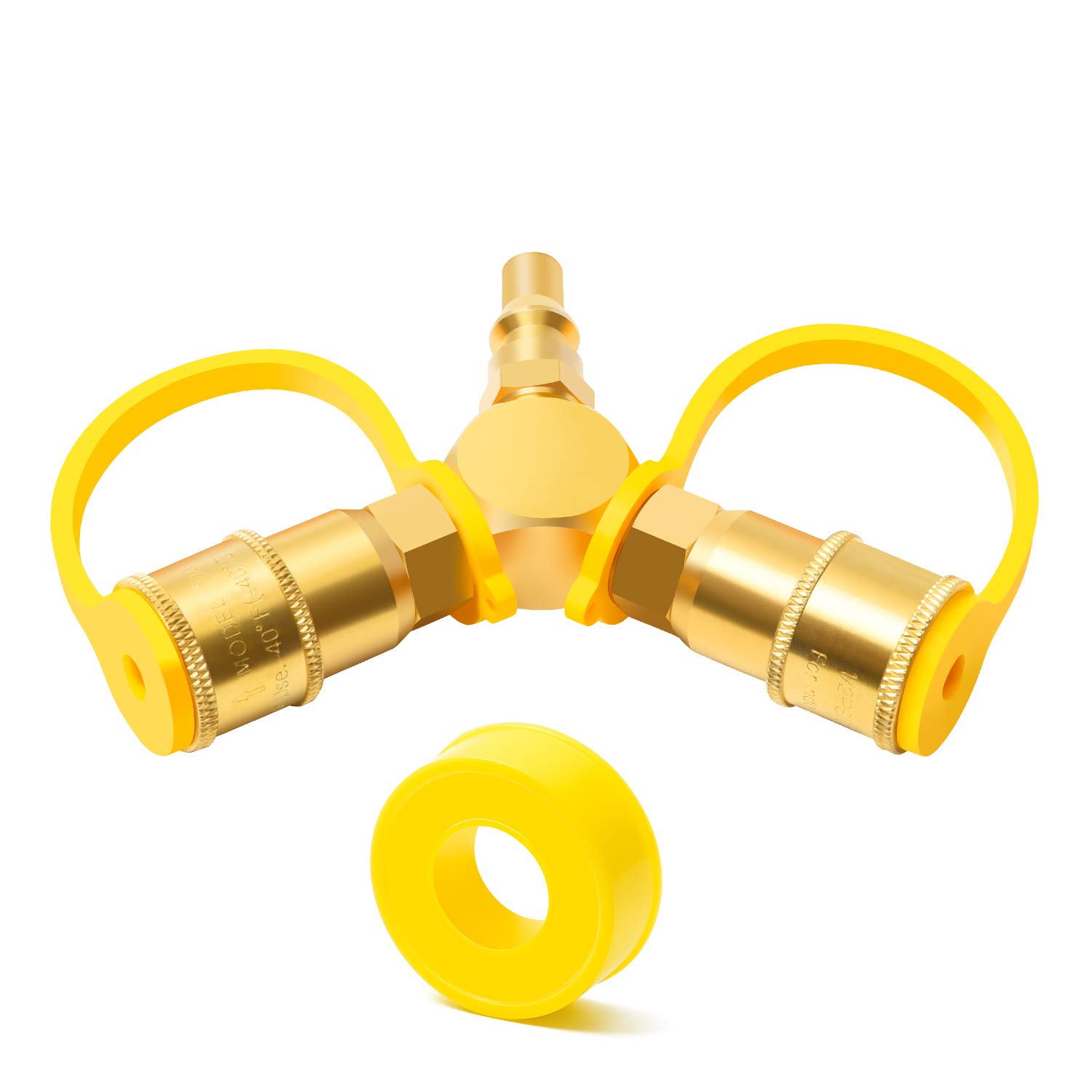 Buy Generep Propane Quick Connect Y Splitter 1 4 RV Brass Propane