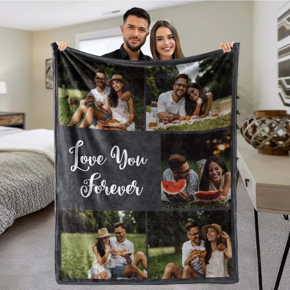 Amazon.com: MeMoShe Custom Blankets with Photos Personalized Couples Gifts Customized Picture ...