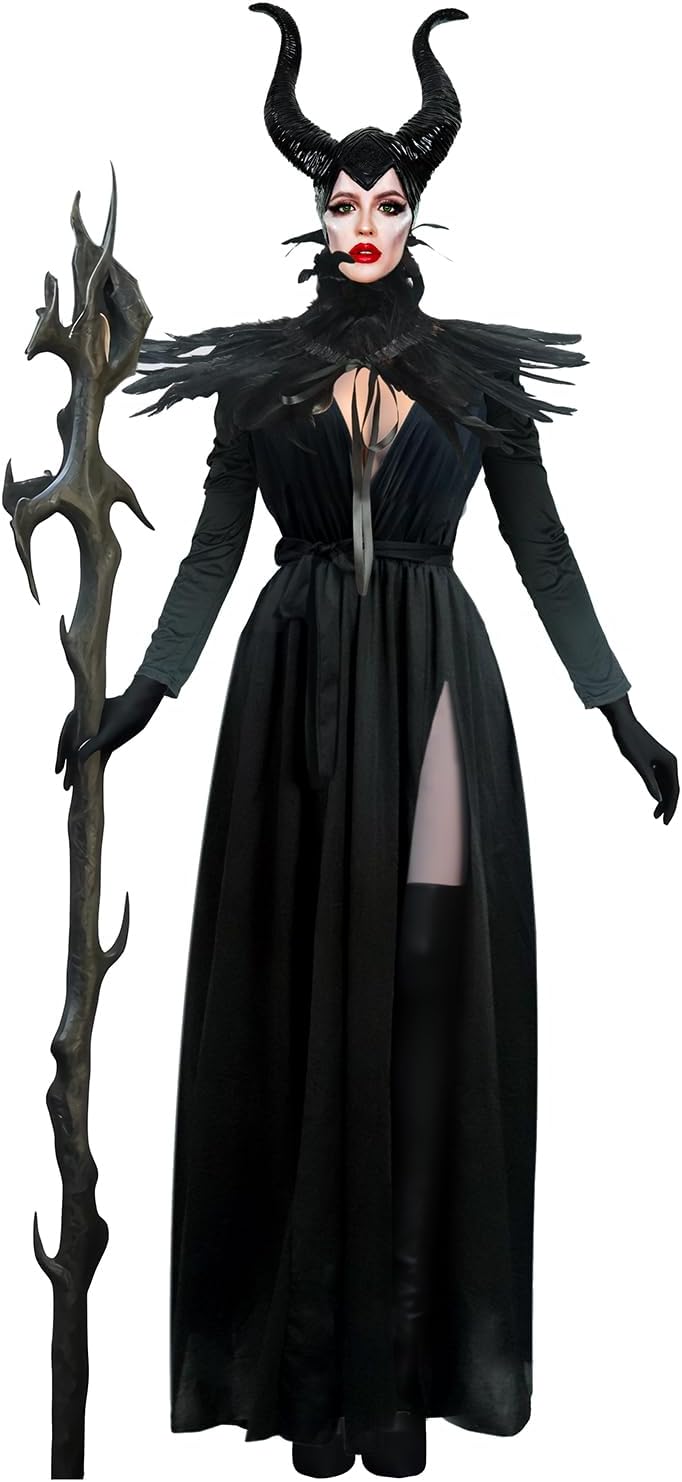 Amazon.com: Women's Classic Witch Dress Halloween Performance Costume ...