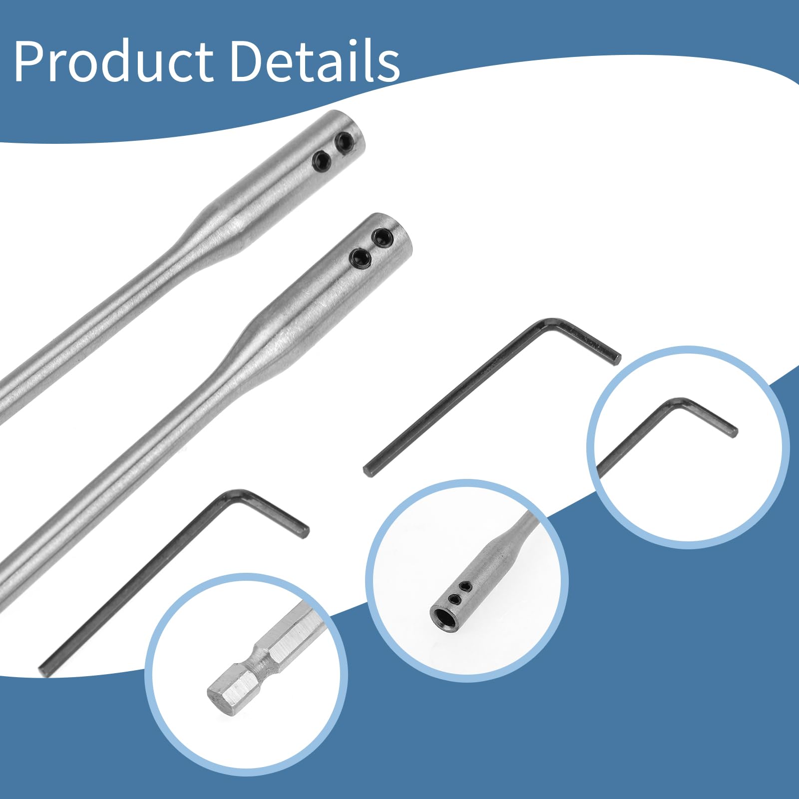 Long Drill Bit Extension 1/4 Drill Bit Extension Set 6 And 12 High ...