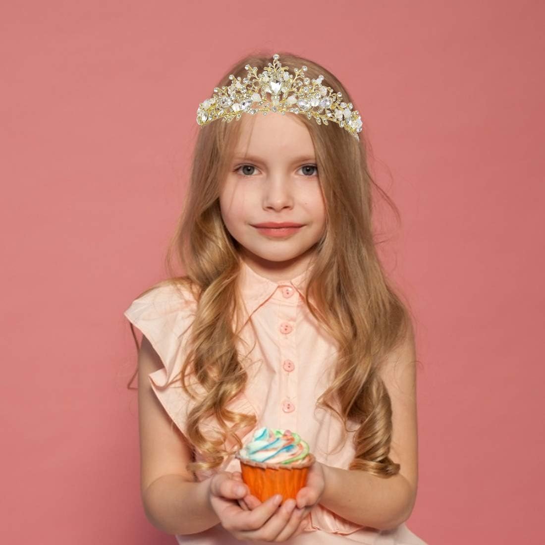 Miotlsy Rhinestone Tiara Crown Wedding Crown for Bride Queen Princess ...