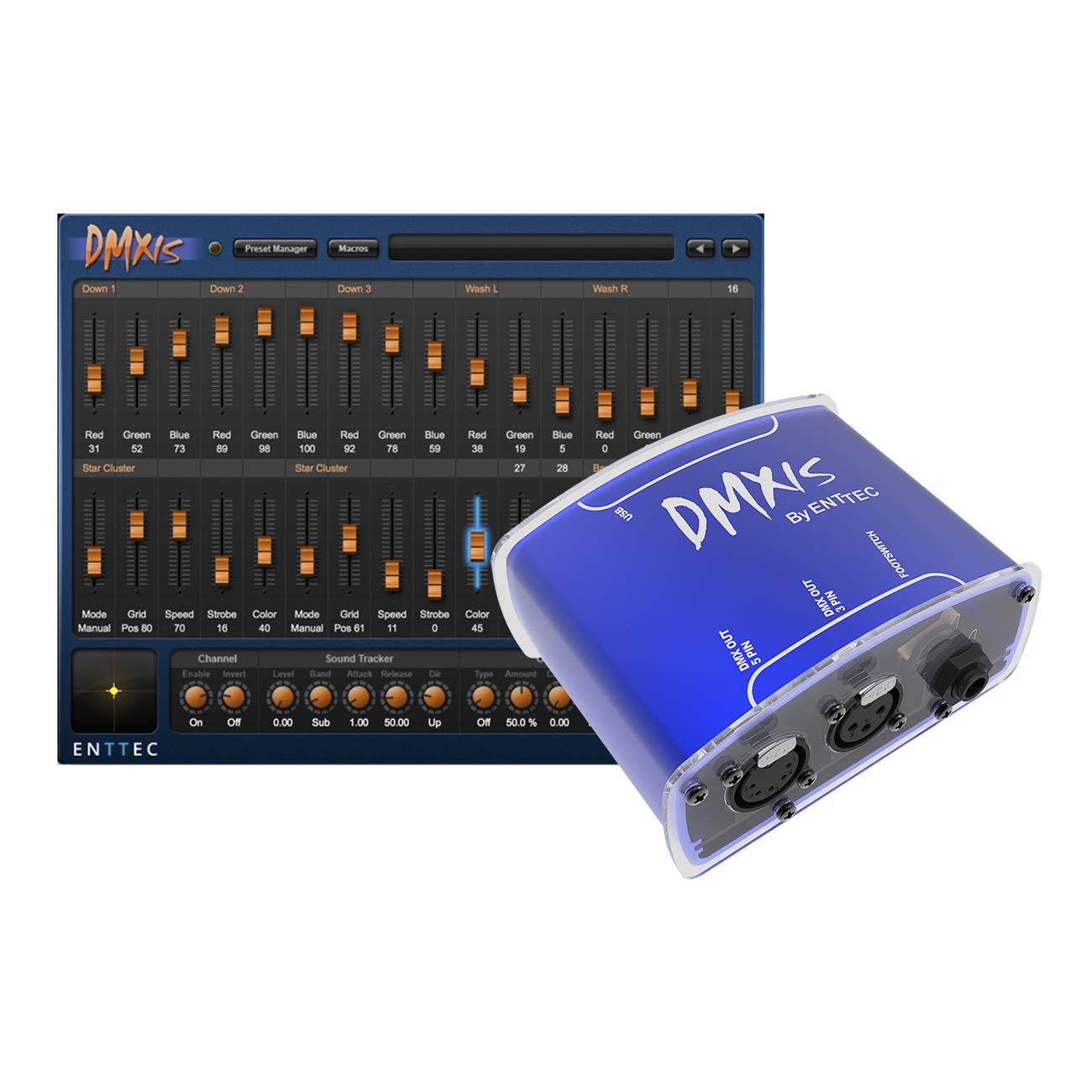 Enttec DMX USB DMXIS 70570 MAC/PC OS Lighting Controller Interface ...