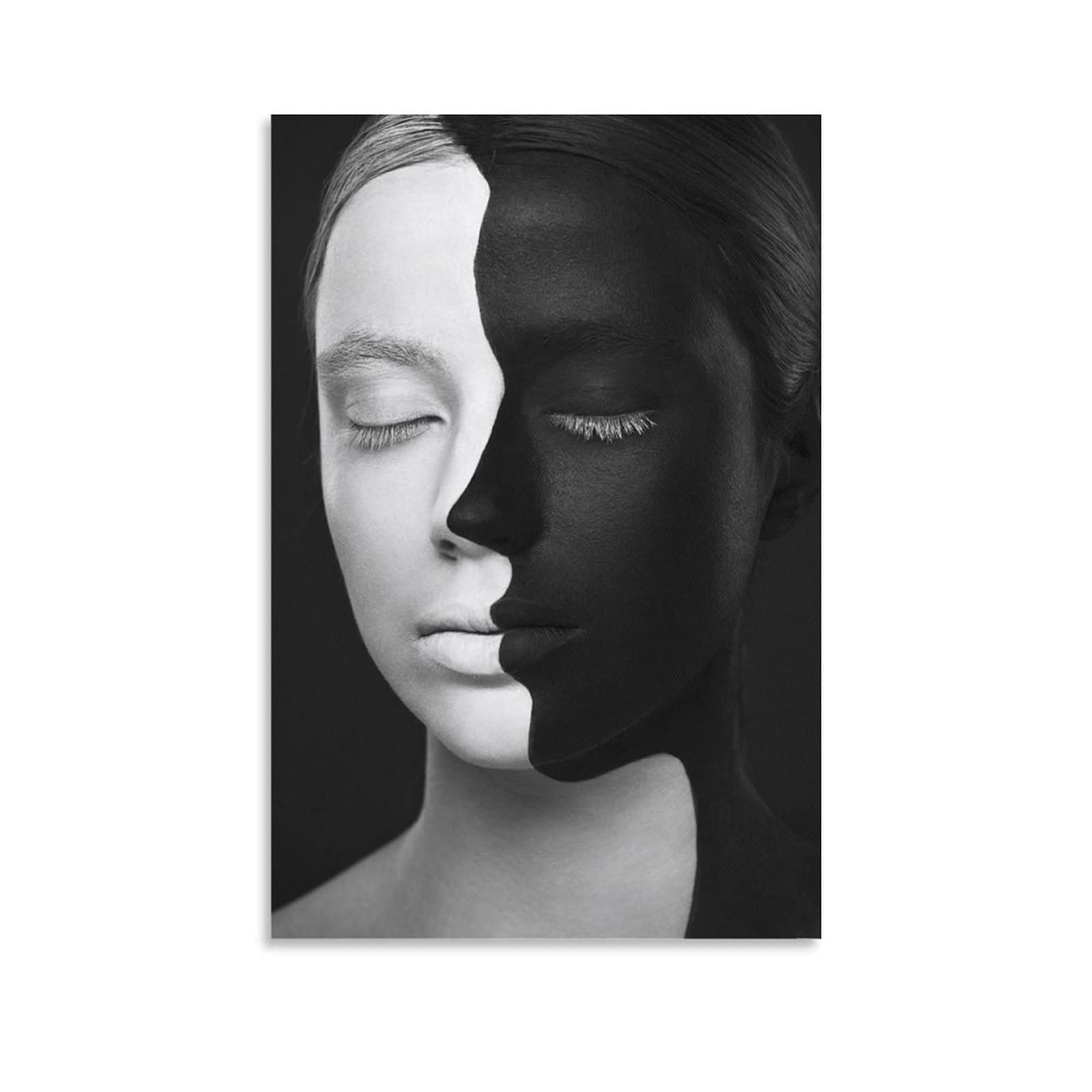 Arte Abstracto, Caras En Blanco Y Negro Foto De Stock Gratuita Sobre