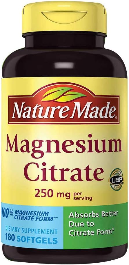 Amazon.com : Nature Made Magnesium Citrate 250 mg Dietary Supplement ...