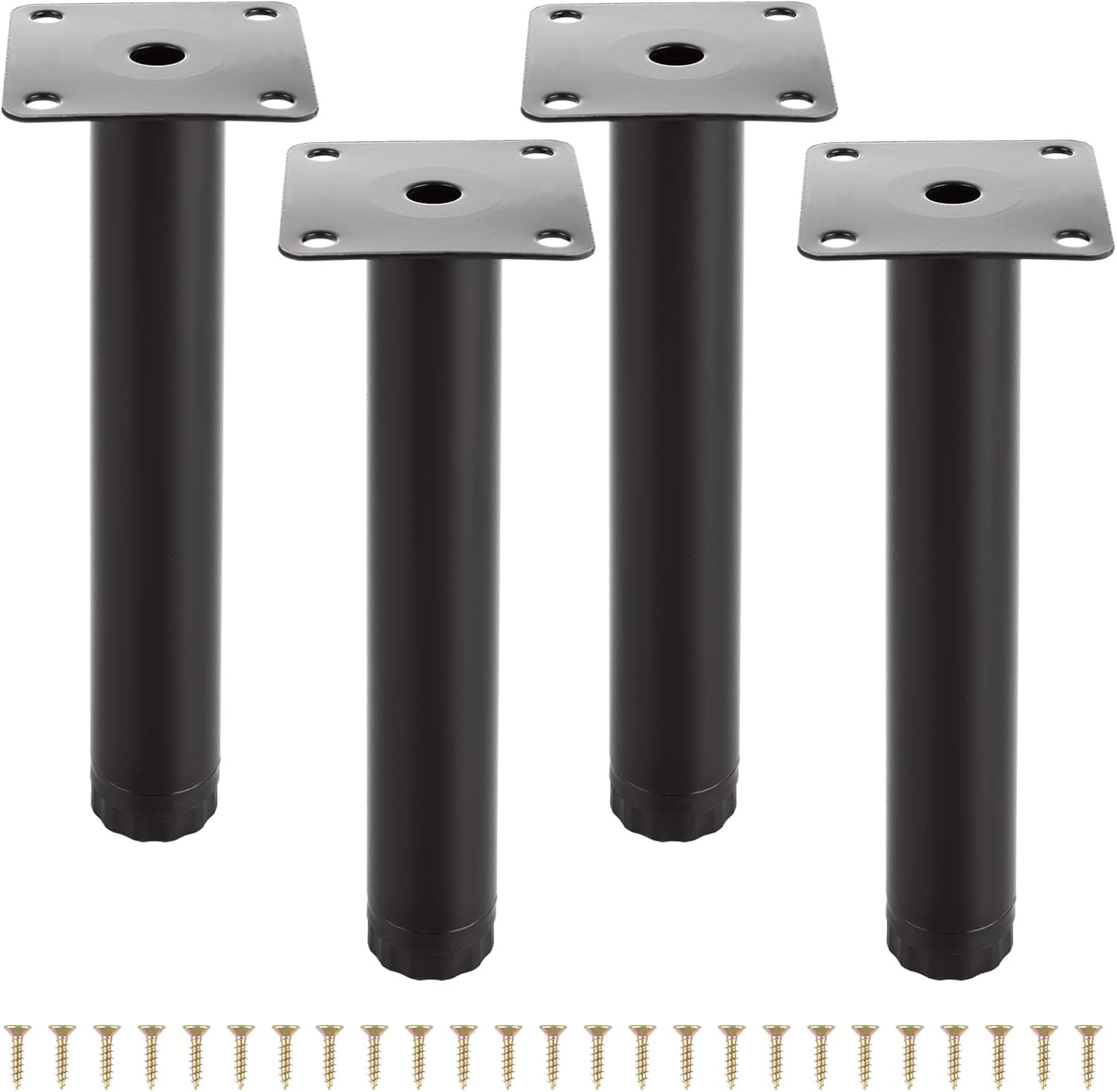 ASelected 15Cm Adjustable Furniture Legs Set of 4, Replacement Metal ...
