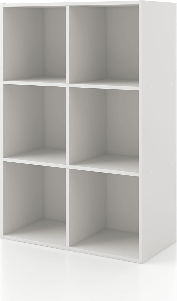 Amazon.com: Homes: Inside + Out Apexa 6 Cube Storage Organizer Shelves ...