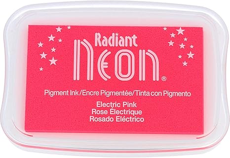 Amazon.com: Tsukineko Radiant Neon Ink Pad, Electric Pink : Office Products