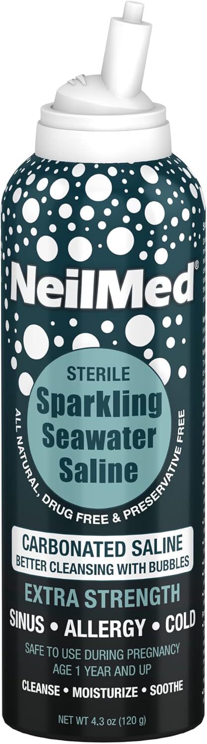 Amazon.com: NeilMed Sparkling Seawater Extra Strength Nasal Saline ...